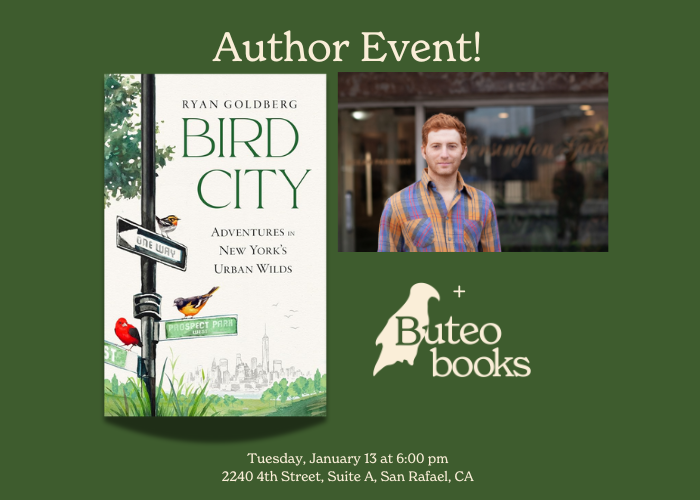 Author Event: Bird City with Ryan Goldberg – Buteo Books